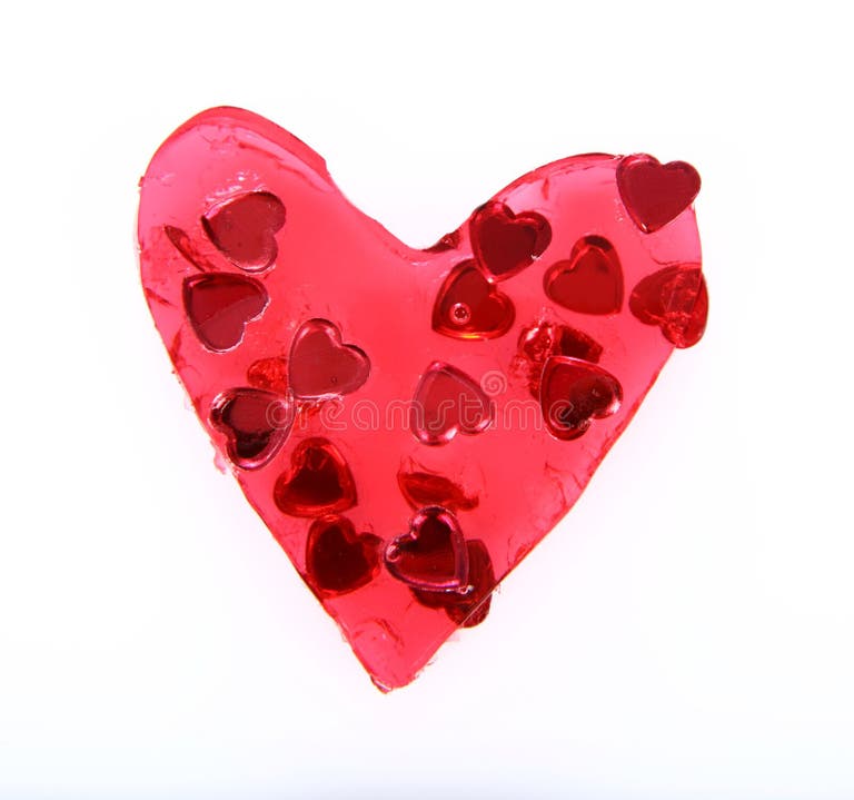 Heart shaped jello stock image. Image of tasty, shape - 12951667