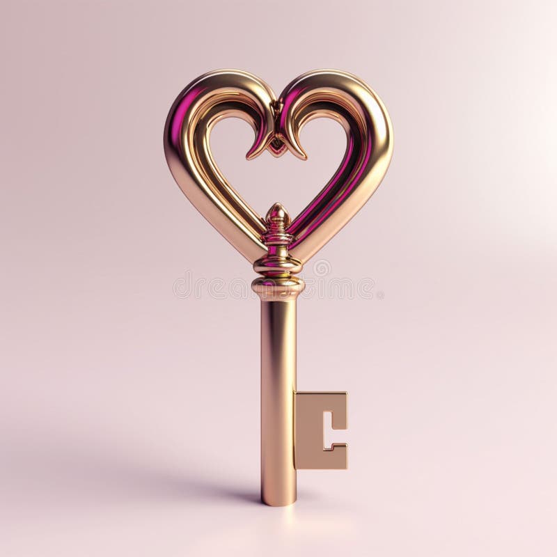 A Heart-shaped Key, Creating a Captivating Image for Expressing ...