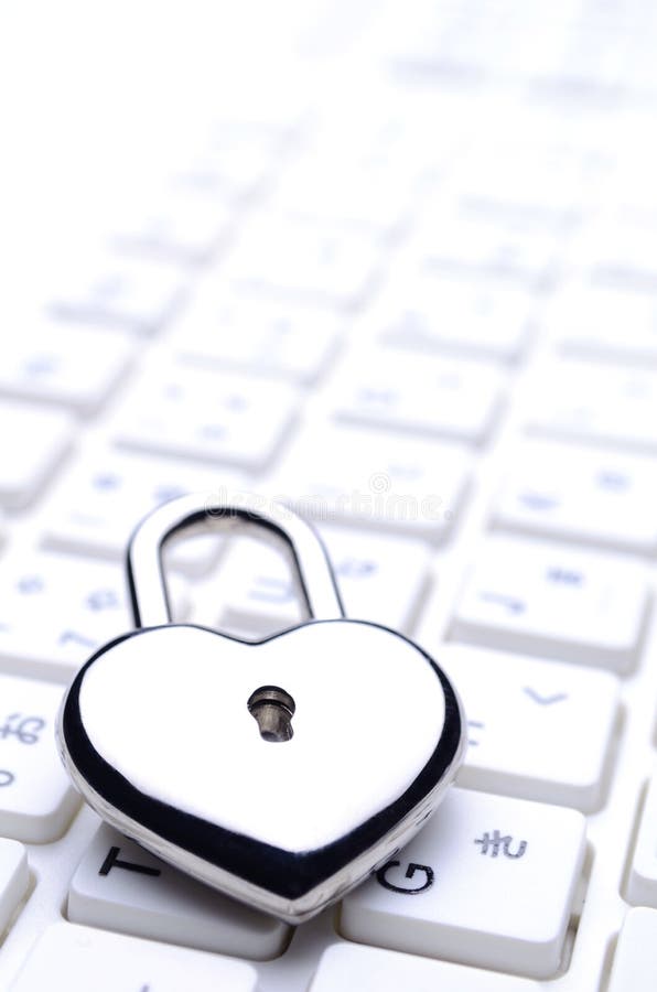 Heart-shaped key keyboard stock photo. Image of society - 21583532