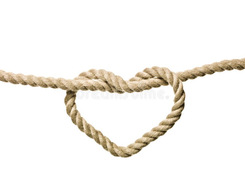Heart Shaped Knot stock photo. Image of straight, figure - 16647542