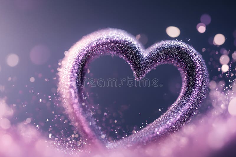 Heart-shaped Light Rays Emanate from the Center, Surrounded by Soft ...