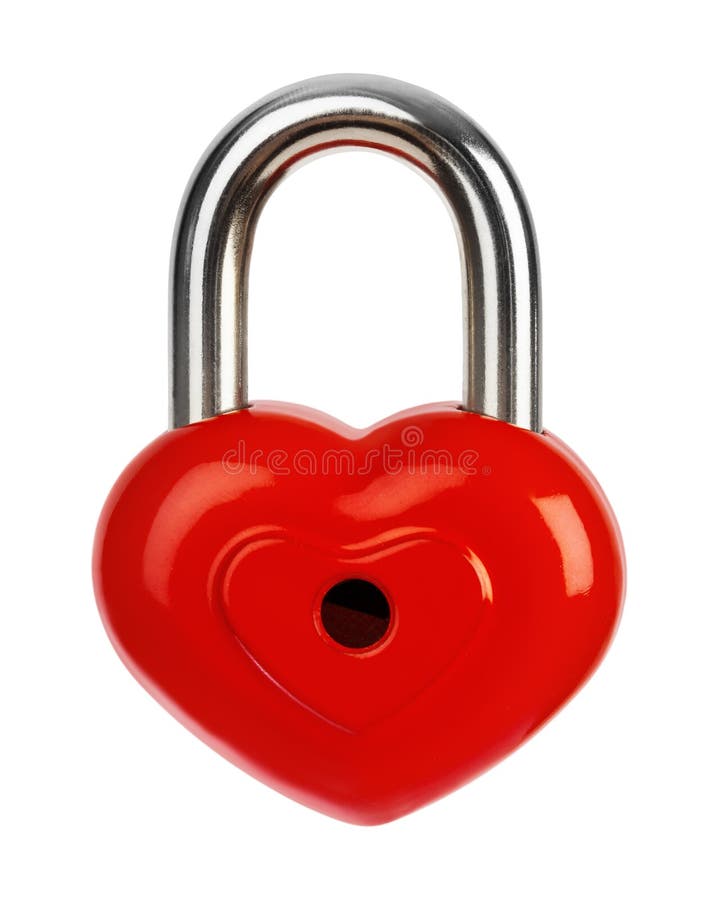 Heart shaped lock stock photo. Image of object, opened - 54225506