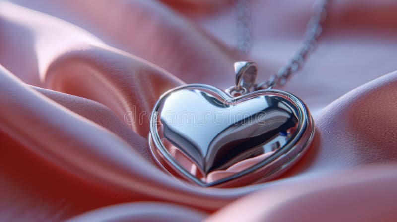 Heart Locket Pink Silky Fabric Stock Photos - Free & Royalty-Free Stock ...