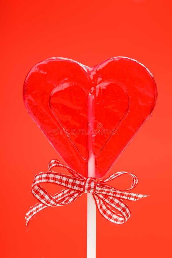 Heart shaped lollipop stock image. Image of handmade - 17134639