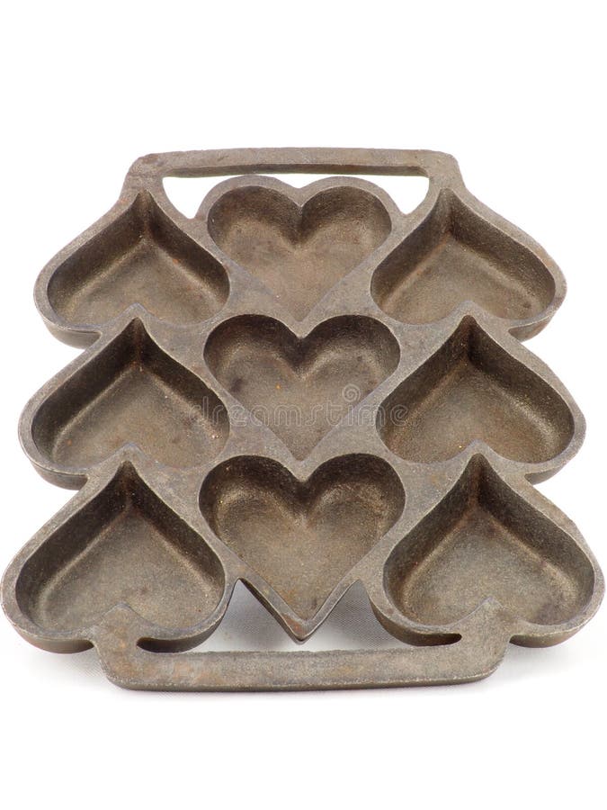 Heart shaped metal pan stock image. Image of food, baking - 50831805