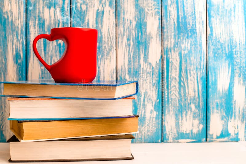 Heart Shaped Mugs is on a Stack Stock Image - Image of cafe, cups ...