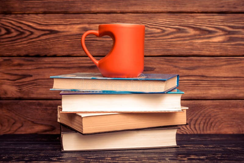 Heart Shaped Mugs is on a Stack Stock Image - Image of romantic ...