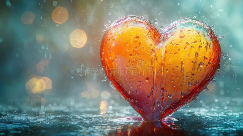 Heart Shaped Object Symbolizing Love and Affection in a Simple and ...