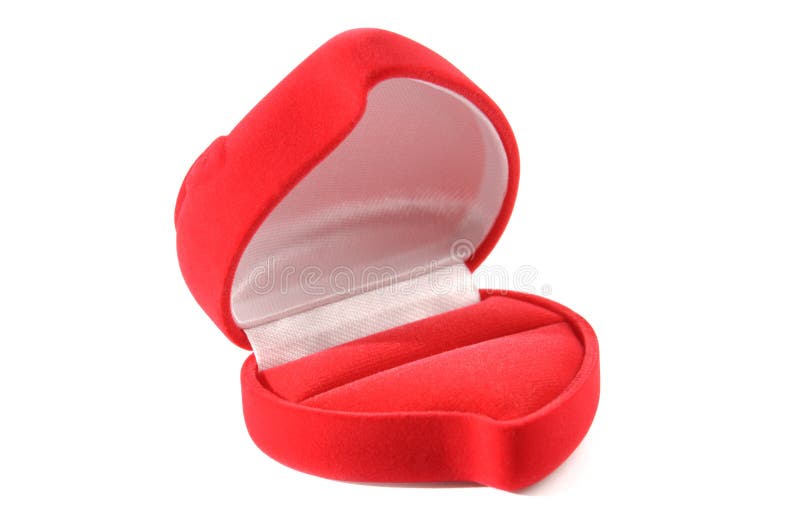 Heart-shaped Open Jewelry Box Stock Photo - Image of concept, jewelry ...