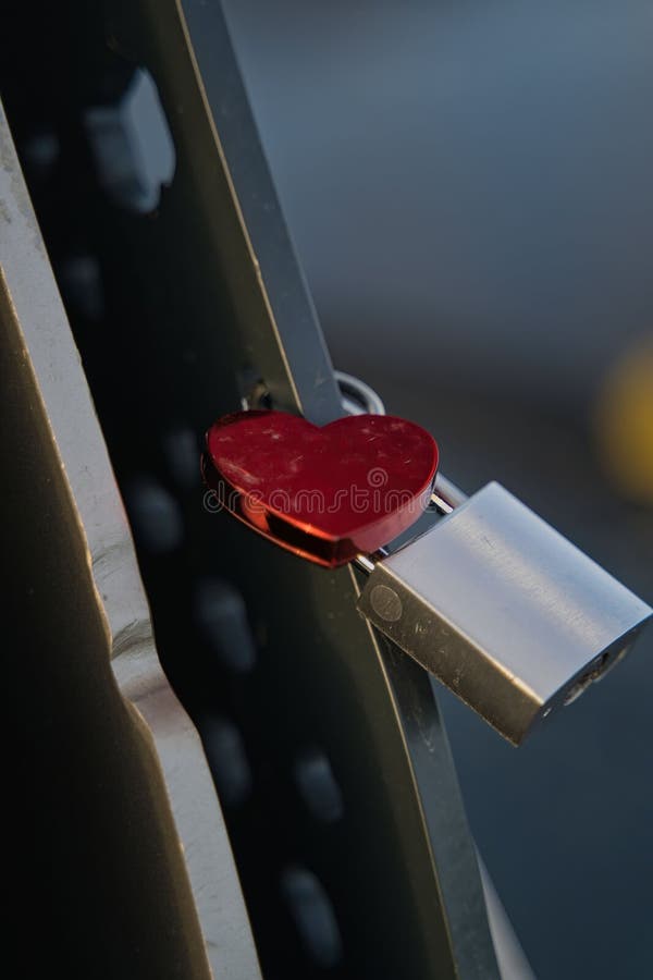 Heart shaped padlock stock image. Image of system, safety - 271696809