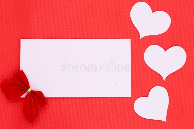 Heart Shaped Paper Cutting Design Card with Empty Space Stock Image ...