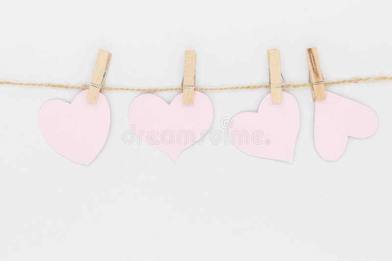 Heart Shaped Paper Cutting Design Card with Empty Space Stock Photo ...