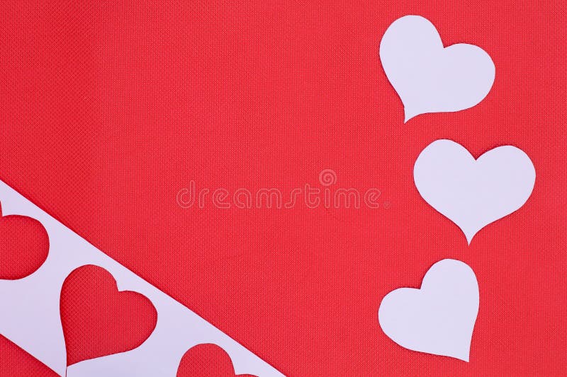 Heart Shaped Paper Cutting Design Card with Empty Space Stock Photo ...