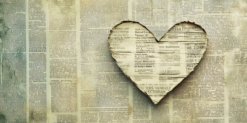 Heart Shaped Paper Texture Background Stock Illustration - Illustration ...
