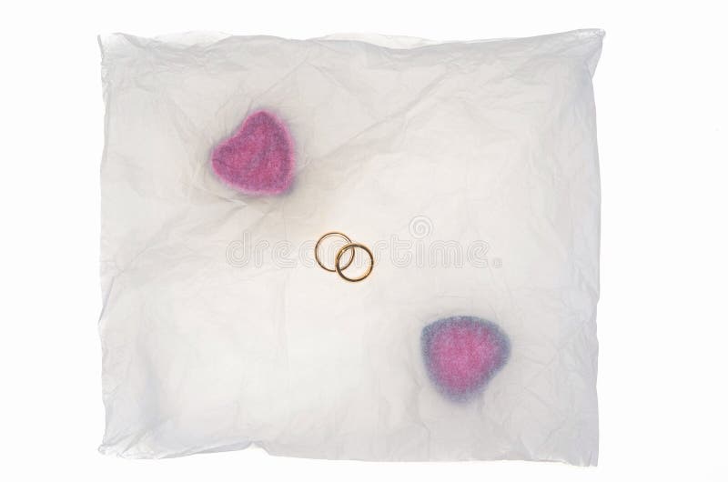 Heart Shaped Partially Covered by Packaging Tissue Paper Stock Image ...