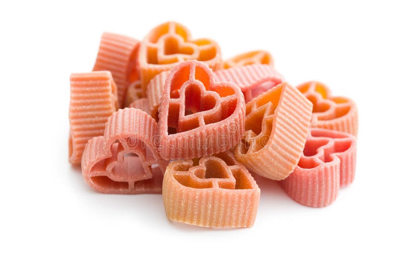 Heart-shaped Pasta With Vegetables Stock Image - Image of meal, olive ...