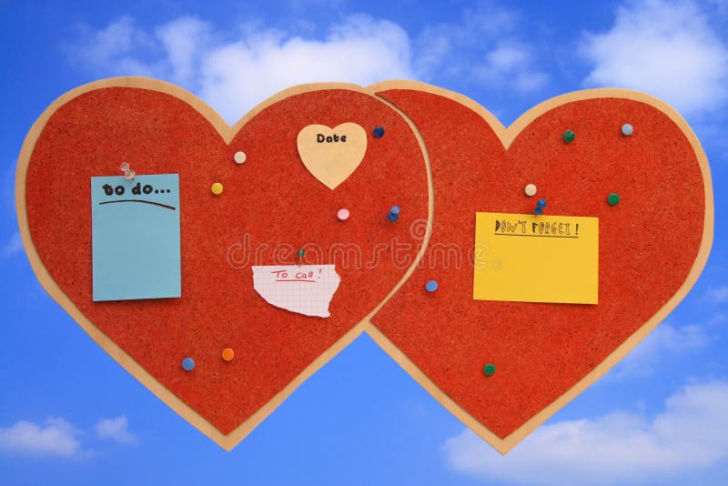 Heart-shaped pinboard stock image. Image of notice, cork - 2248273