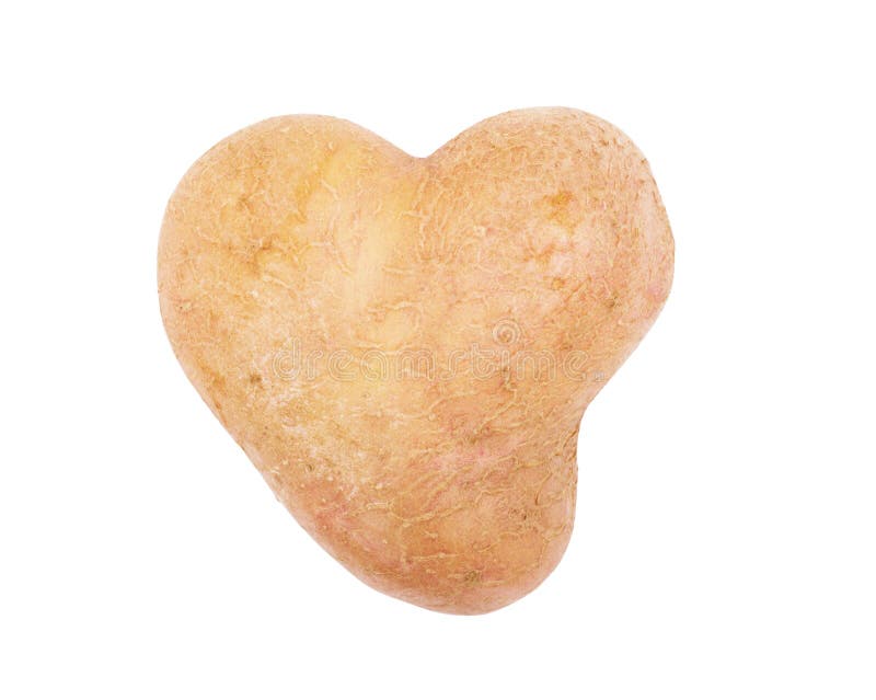 Heart Shaped Potato and Slices Stock Photo - Image of farming, cooking ...