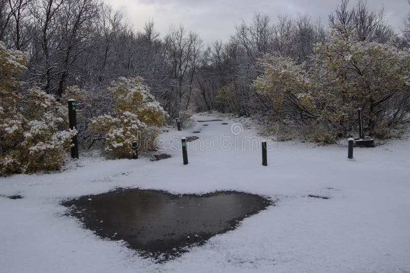 Heart shaped puddle stock image. Image of shaped, season - 273803241