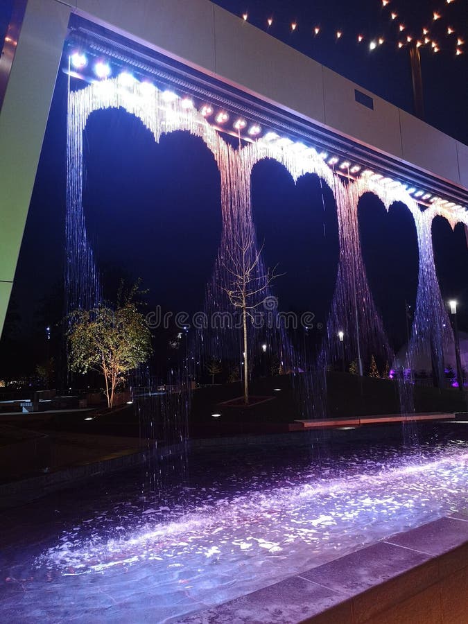 Heart Shaped Rain Simulator with Animated Shape Format and Lights at ...
