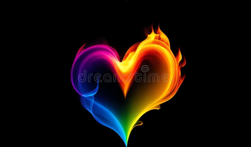 Heart Shaped Flame Stock Illustrations – 406 Heart Shaped Flame Stock ...