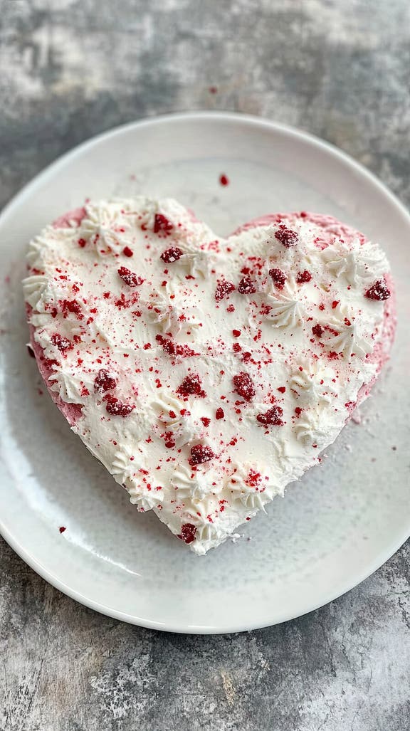 Heart Shaped Raspberry Cake Stock Image - Image of delicious, love ...