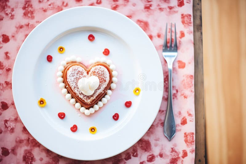 Heart-shaped Raspberry Cheesecake for a Romantic Dessert Stock ...