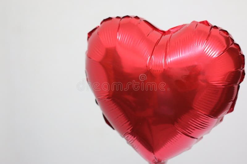 Heart Shaped Red Inflatable Balloon Stock Photo - Image of shaped, love ...