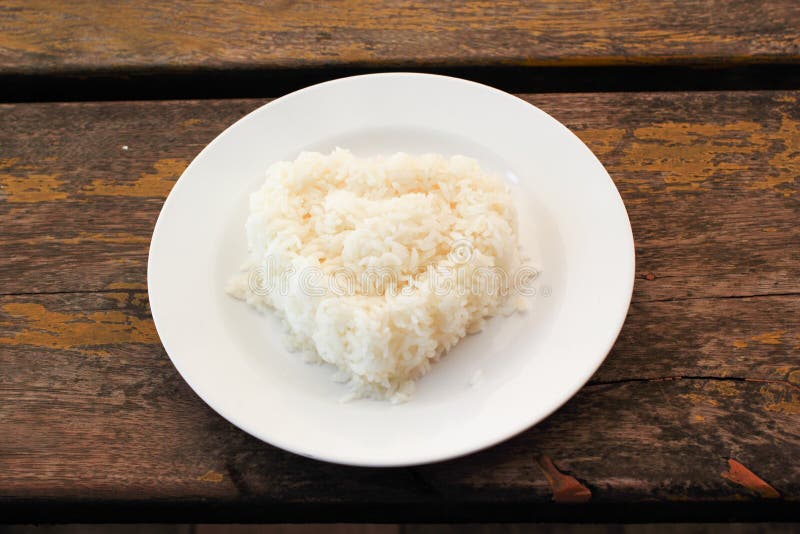 Cooked rice stock image. Image of closeup, shaped, boiled - 40610495