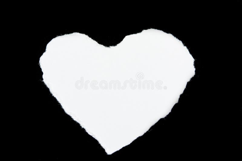 Heart Shaped Rip Paper White Stock Image - Image of event, edge: 39895327