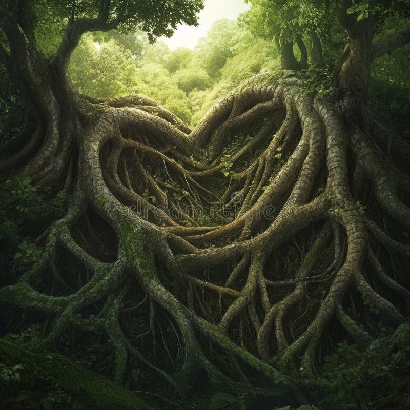 Heart-shaped Roots from a Massive Tree Take Over the Forest Floor ...