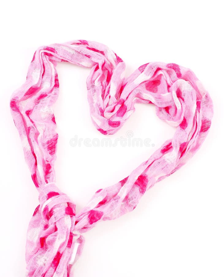 Heart Shaped Scarf stock photo. Image of cute, pink, design - 21790374