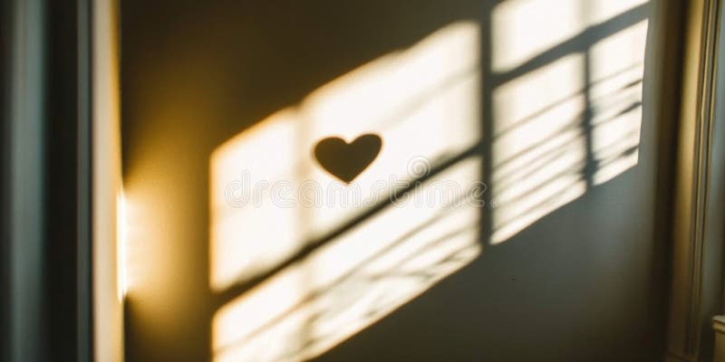 Heart-shaped Shadow from Sunlight Creates a Warm and Inviting ...