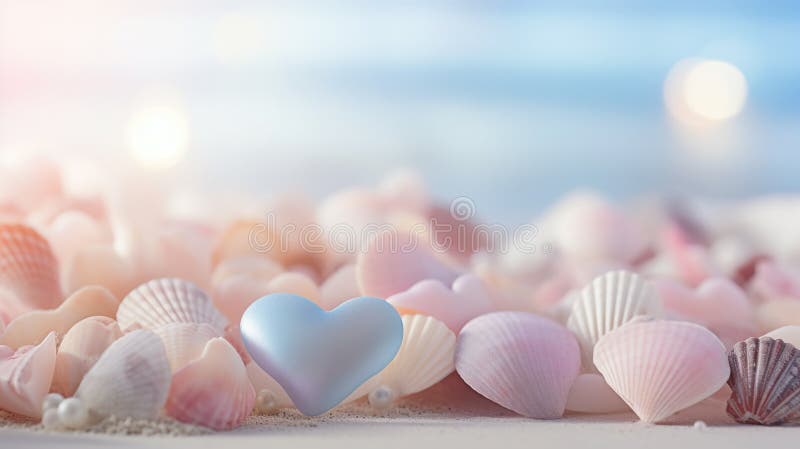 Heart Shaped Shell Stock Illustrations – 155 Heart Shaped Shell Stock ...