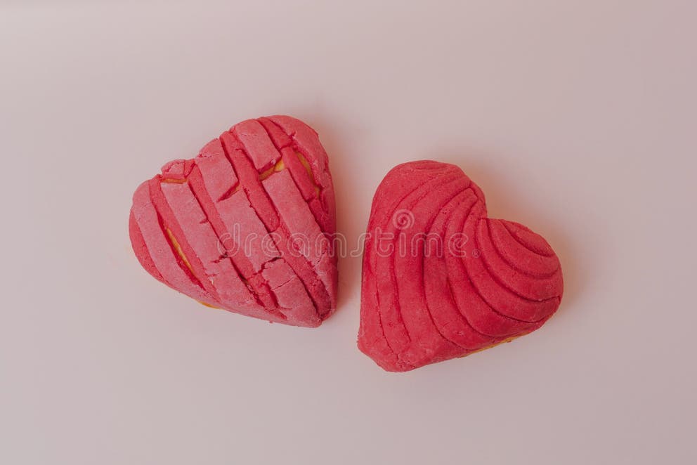 Heart-shaped Shell Bread for the Day of Love Stock Image - Image of ...