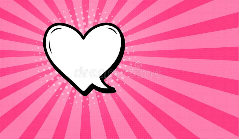 Blank Comic Speech Heart Bubble Stock Illustrations – 1,405 Blank Comic ...