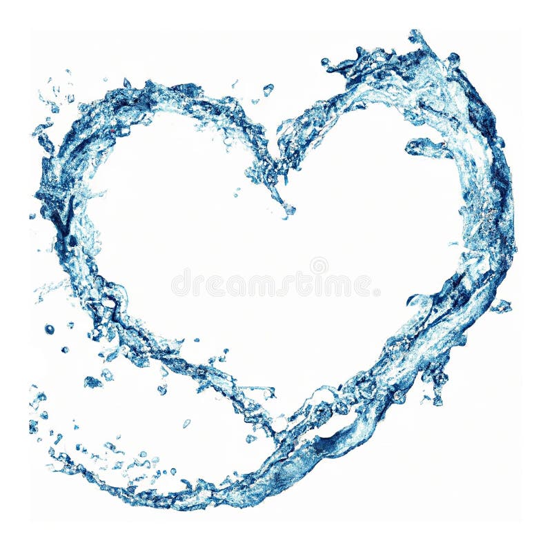Heart Shaped Water Drop Stock Illustrations – 204 Heart Shaped Water ...