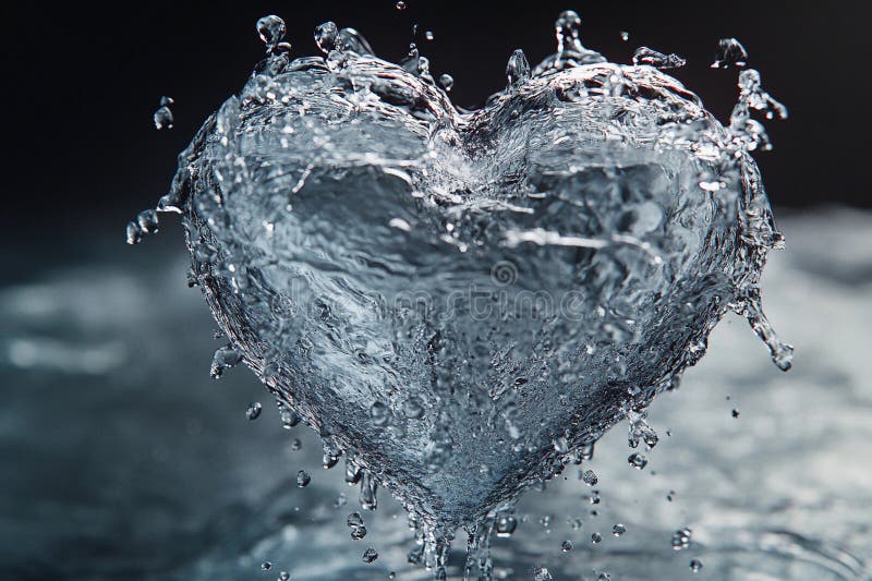 Heart-shaped Splash of Water Creates Beautiful and Dynamic Visual ...