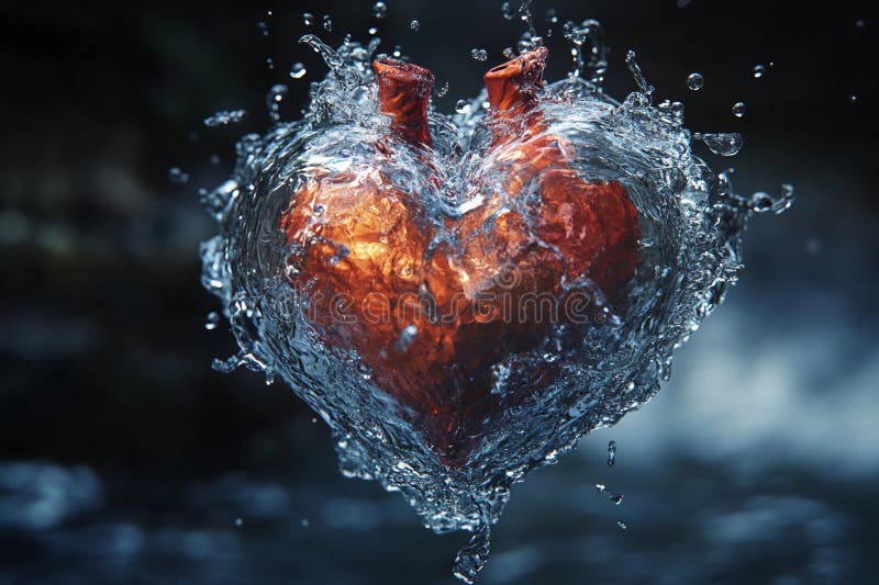 Heart-shaped Splash of Water Creates Beautiful and Dynamic Visual ...