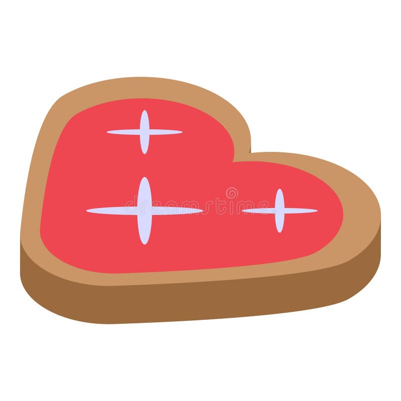 Heart Shaped Steak Representing Love for Meat and Cooking Stock ...