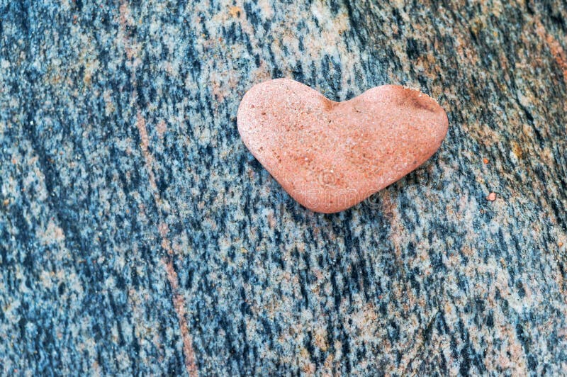 Heart-shaped Stone on Dark Background, Red Stone Heart Stock Image ...