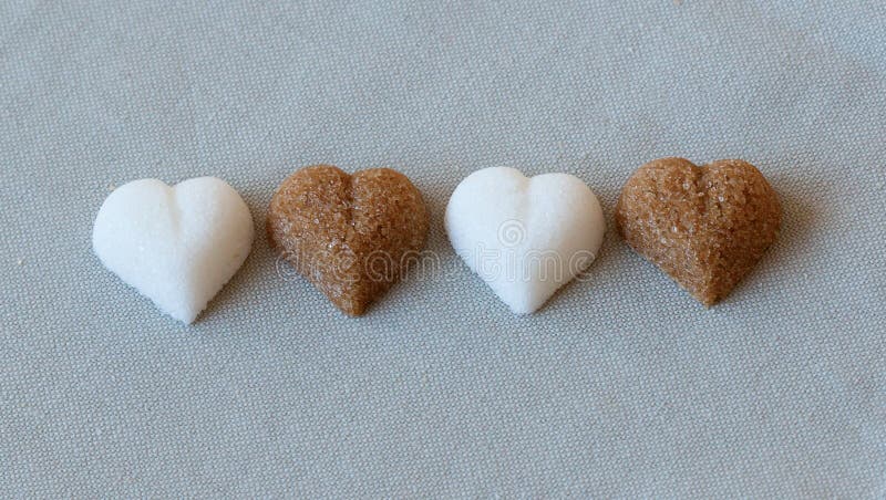 Heart-shaped sugar stock image. Image of seasonal, valentine - 22831857