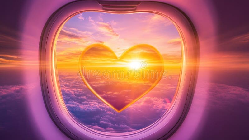 Heart Shaped Window Sunset View Stock Photos - Free & Royalty-Free ...