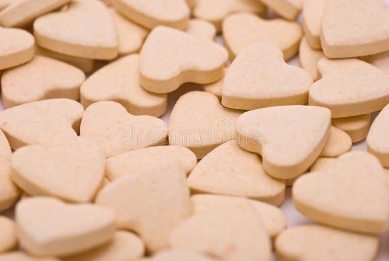Heart-shaped Tablets stock image. Image of drug, sugar - 37754339