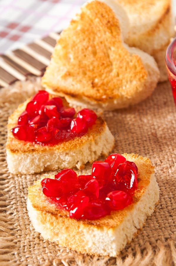 Heart-shaped toast stock photo. Image of heartshaped - 28863820