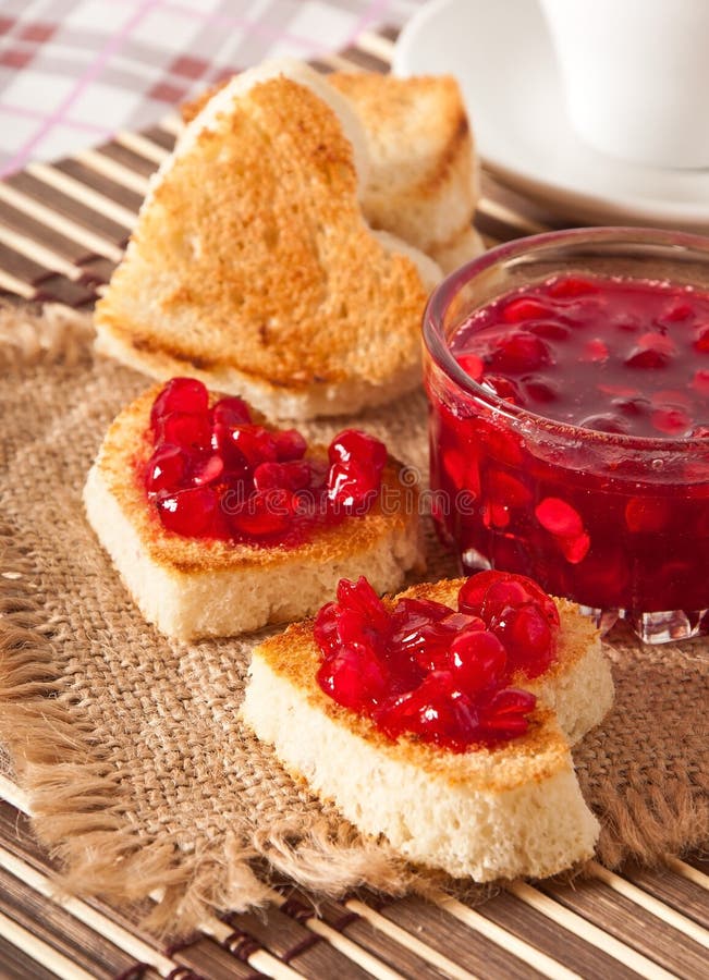 Heart shaped toast stock photo. Image of breakfast, shape - 28864032