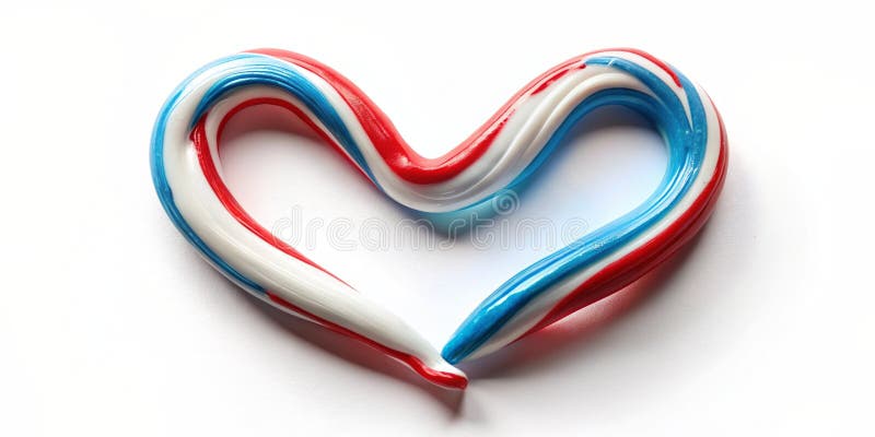 The Heart Shaped Toothpaste Art AI-Generated Content Stock Illustration ...
