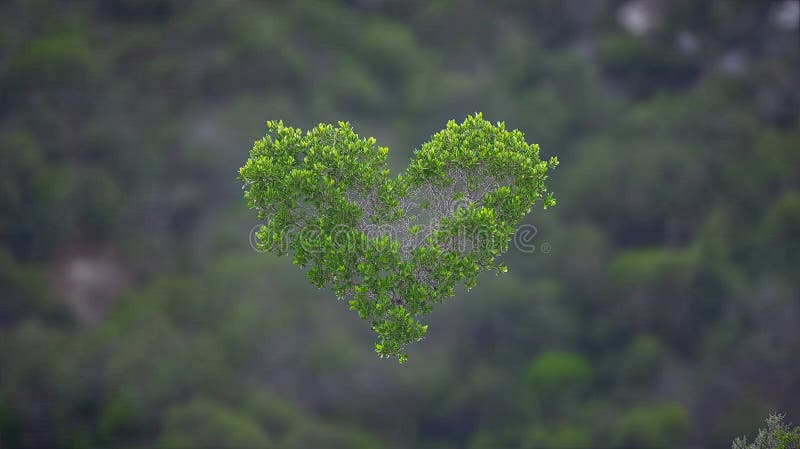 Heart Shaped Tree Leaves stock photo. Image of plant - 360573362