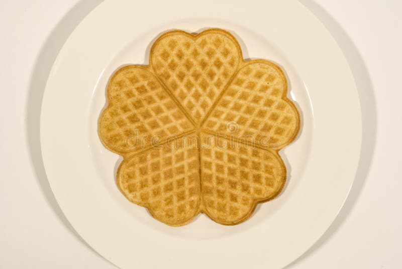 Heart-Shaped Waffle stock image. Image of shaped, waffles - 52846185