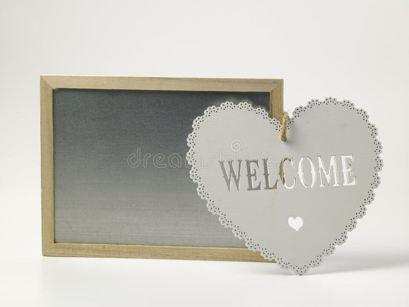 Welcome stock image. Image of wooden, plank, frame, blank - 119737429